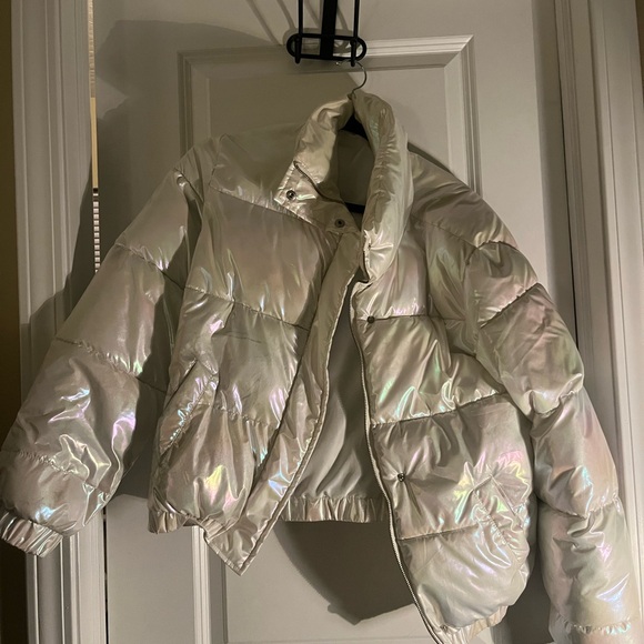 Forever 21 | Jackets & Coats | Iridescent Puffer Jacket | Poshmark